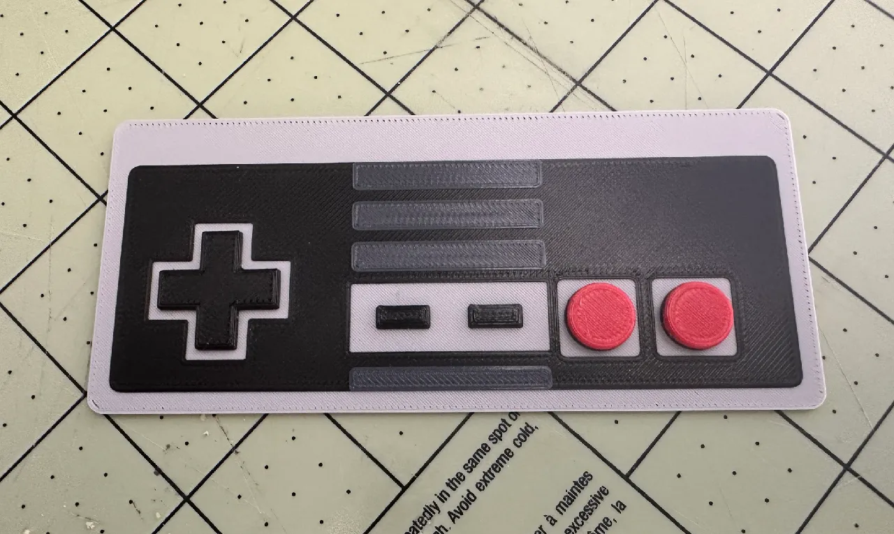 NES Classic Controller Wall Art by Psi- | Download free STL model ...