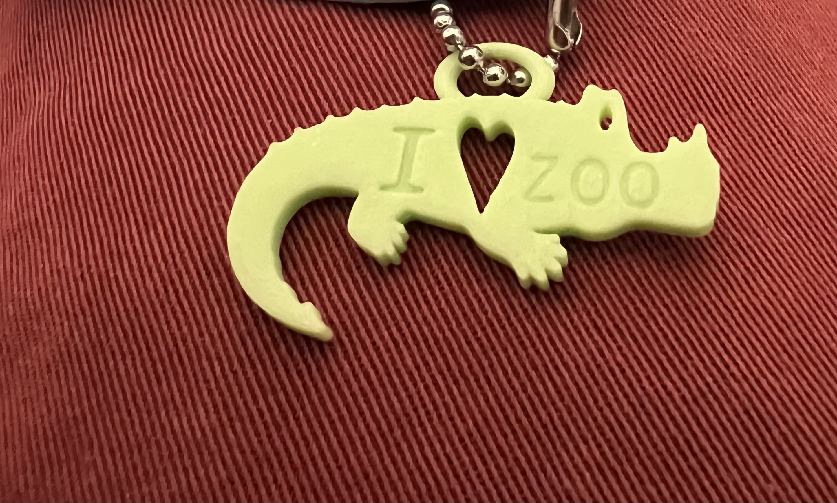 Crocodile tag smaller for keychains by Ktowns | Download free STL model ...