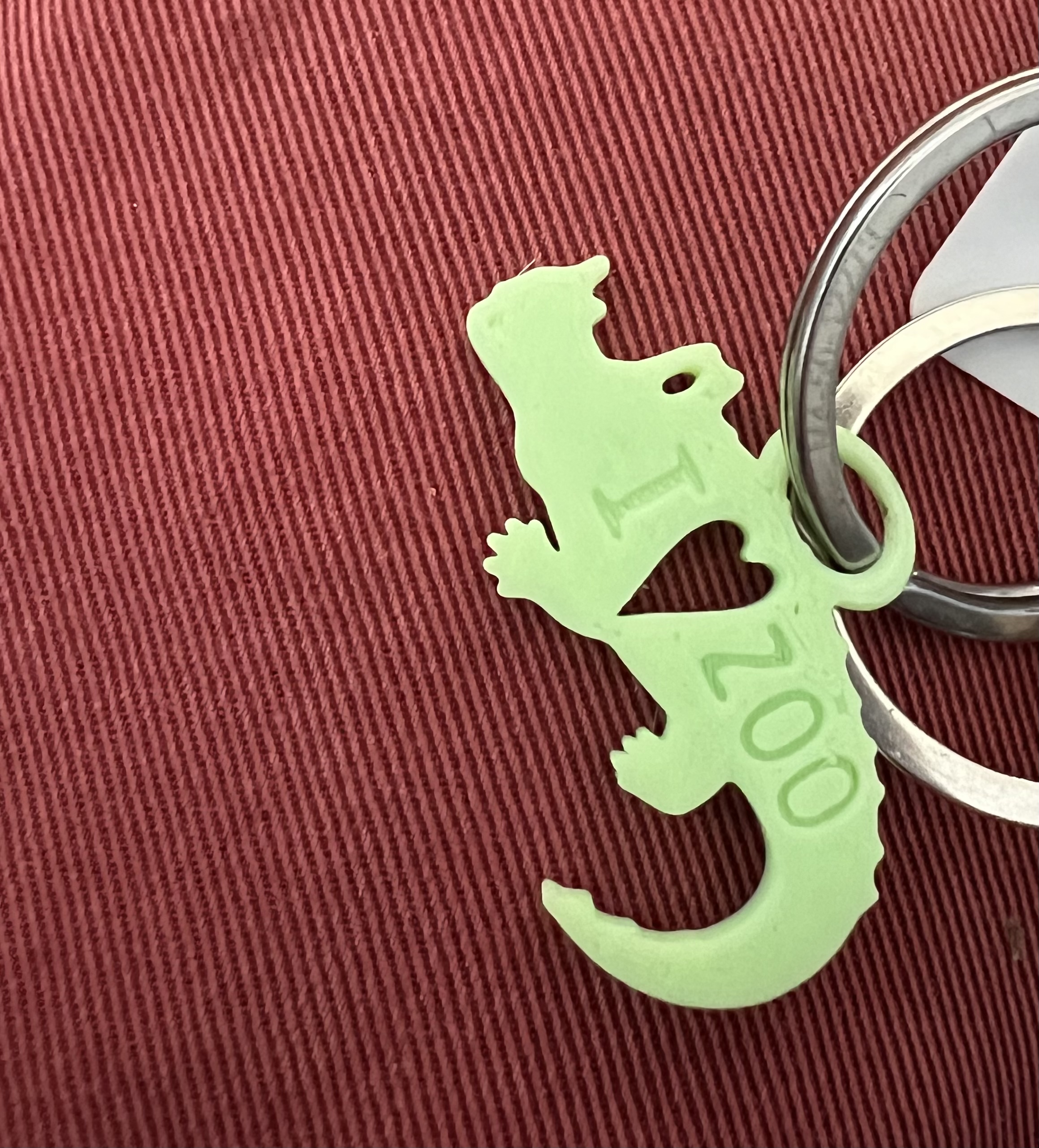 Crocodile tag smaller for keychains by Ktowns | Download free STL model ...