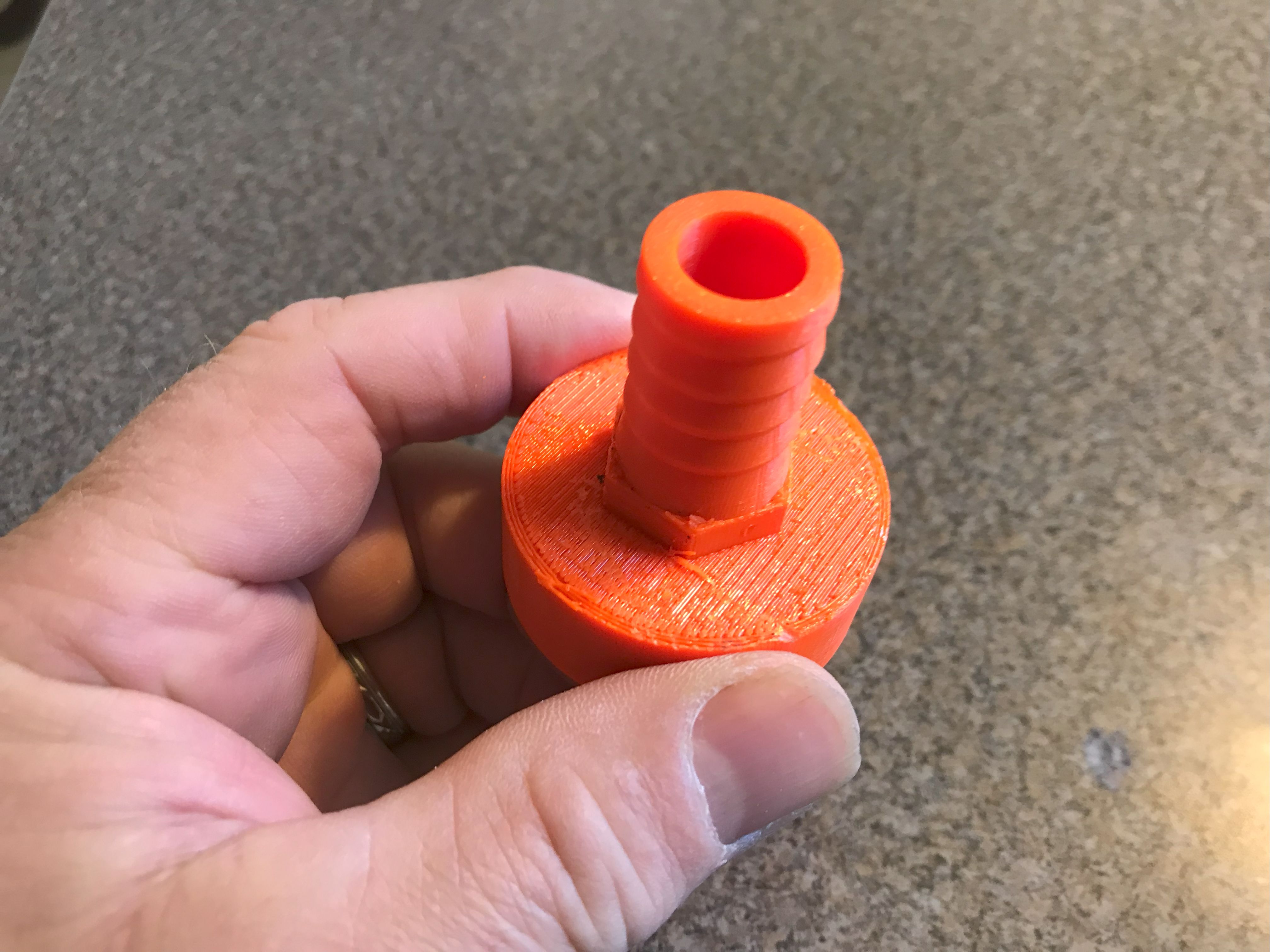 Gas Caddy to Electric Transfer Pump Hose Barb Connector by Simple3D ...