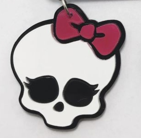 MONSTER HIGH SKULL EARRING/ KEYCHAIN by wallysf | Download free STL ...