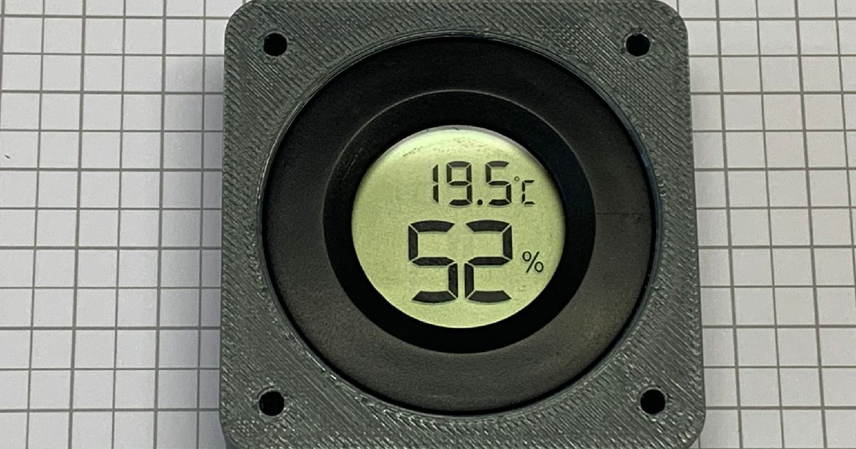 Hygrometer Holder for mounting in Drybox by Schmoaler | Download free ...