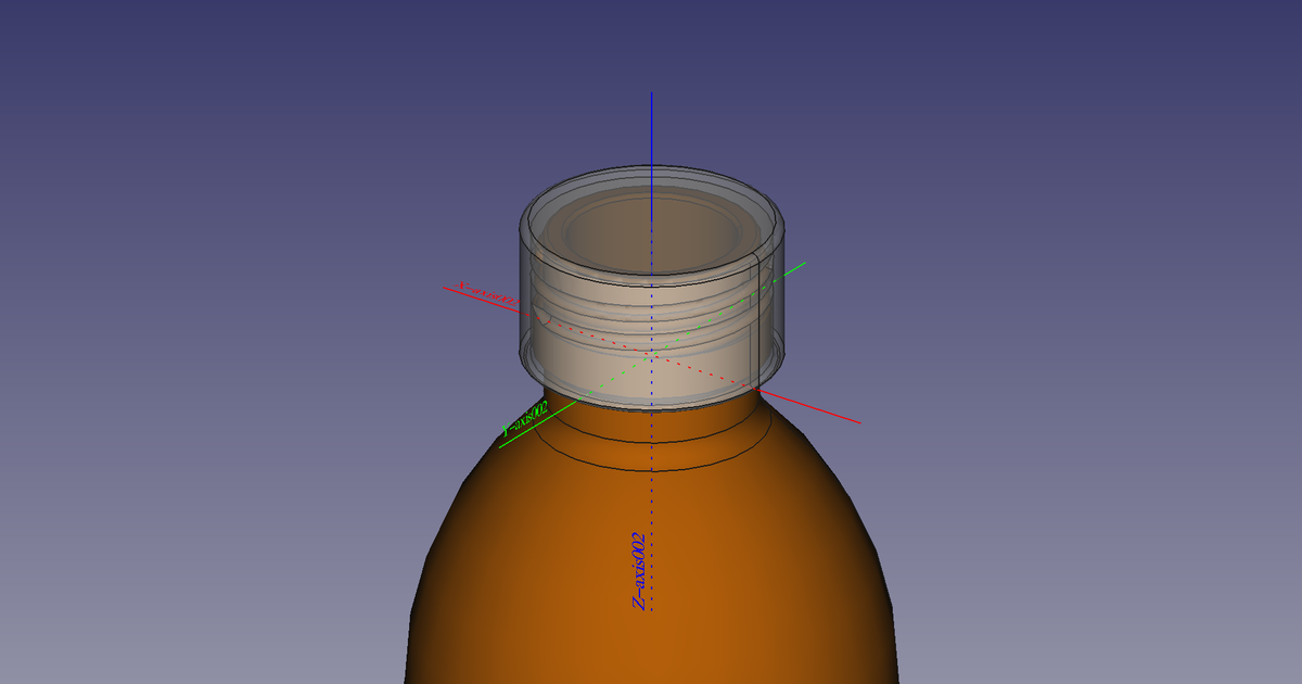 Bottle with screw on lid by Jay Dubya | Download free STL model ...