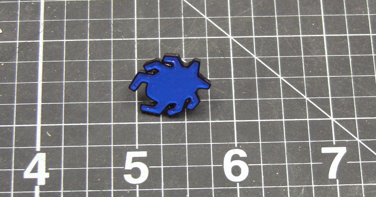 Blue Beetle Enamel pin by Nick Tailor | Download free STL model ...
