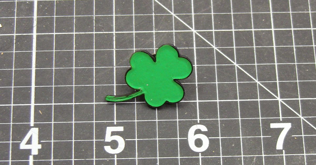 Shamrock Enamel pin by Nick Tailor | Download free STL model ...