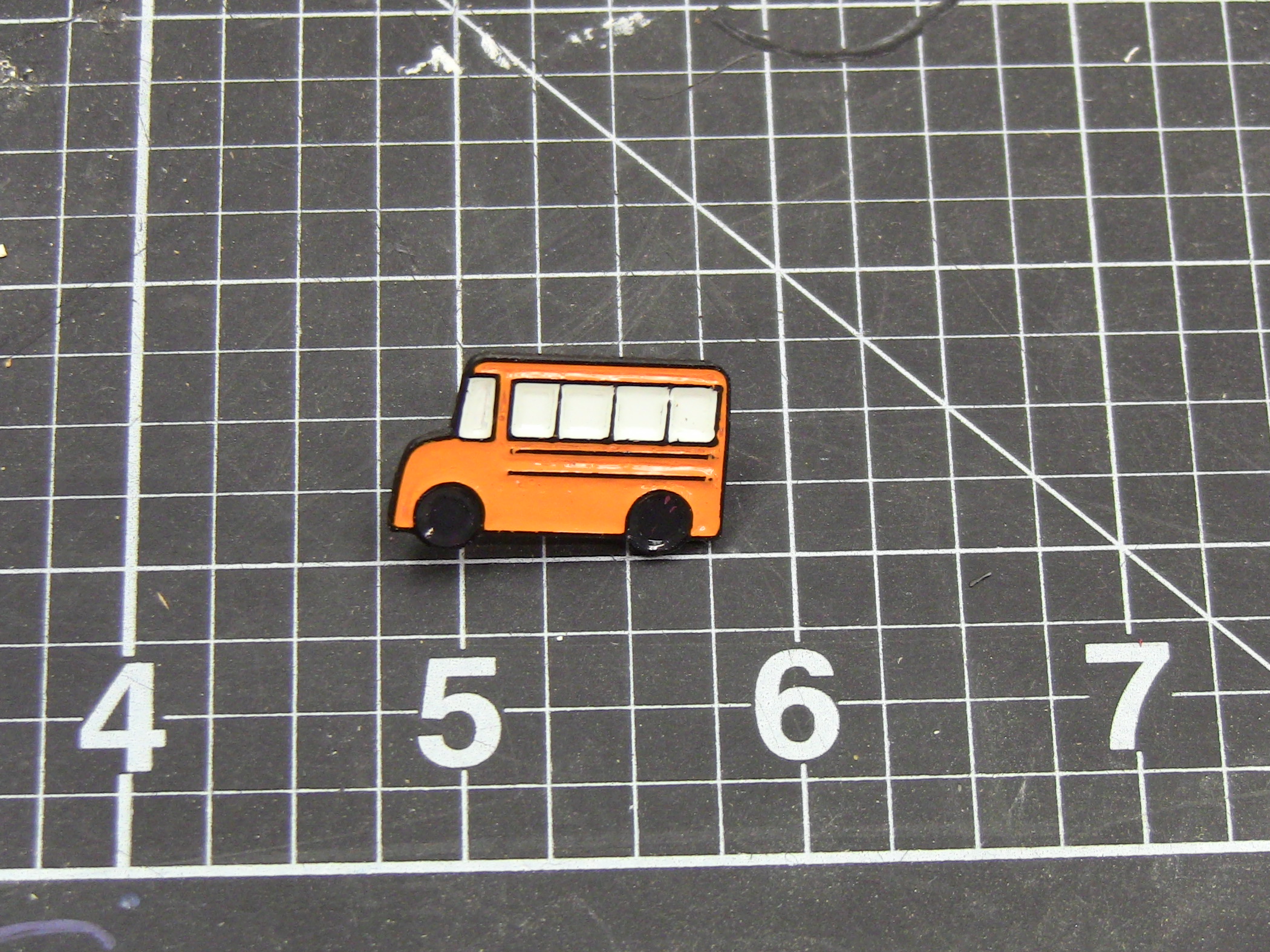 Bus Enamel pin by Nick Tailor | Download free STL model | Printables.com
