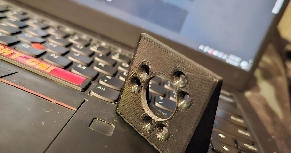 Quadrature Rotary Encoder Mounting Bracket by BillyBobPrintin ...