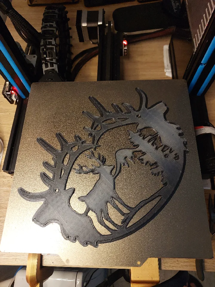 Deer Plaque by Clod Stomper Productions | Download free STL model ...