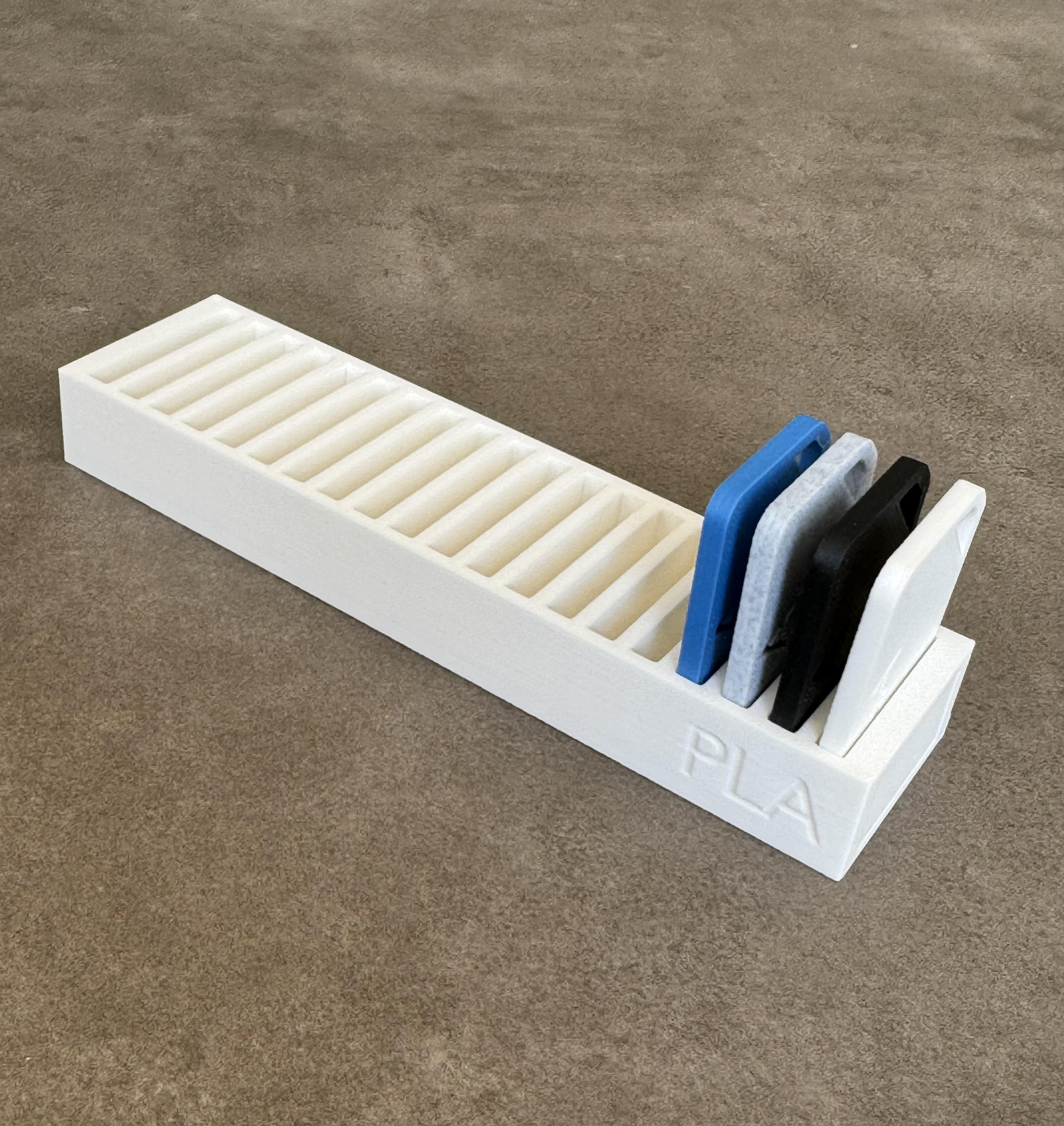 Filament Color Sample PLA + Holder by Kazook | Download free STL model ...