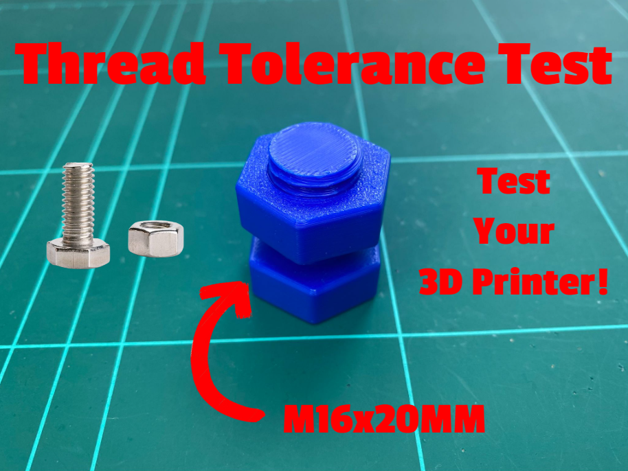 Thread Tolerance Test by AlbertW | Download free STL model | Printables.com