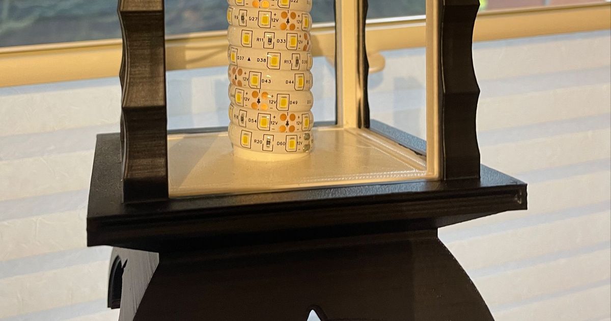 Lithophane Lamp LED MOD by Manolito | Download free STL model ...