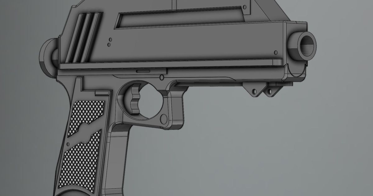 DC-17 CLONE TROOPER SIDEARM by Kazmer2004 | Download free STL model ...