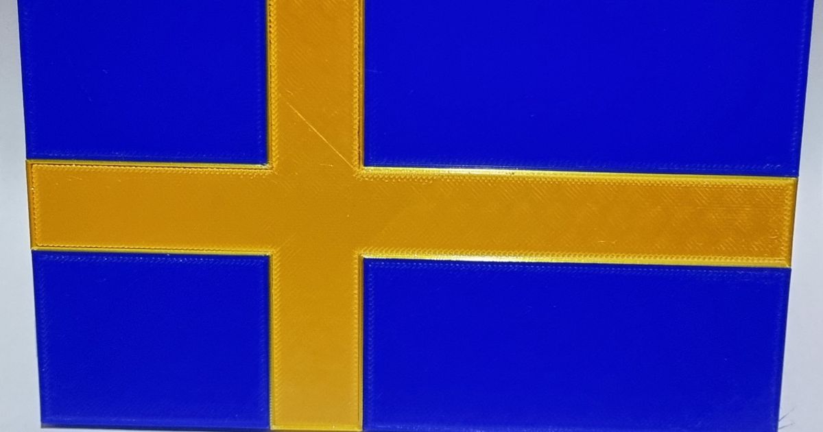 Swedish flag with the correct dimensions 2 parts by Grilled Acorn ...