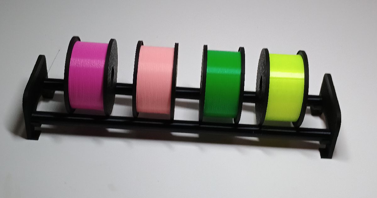Mini filament rack and filament rolls by 3Dealitydesigns | Download ...