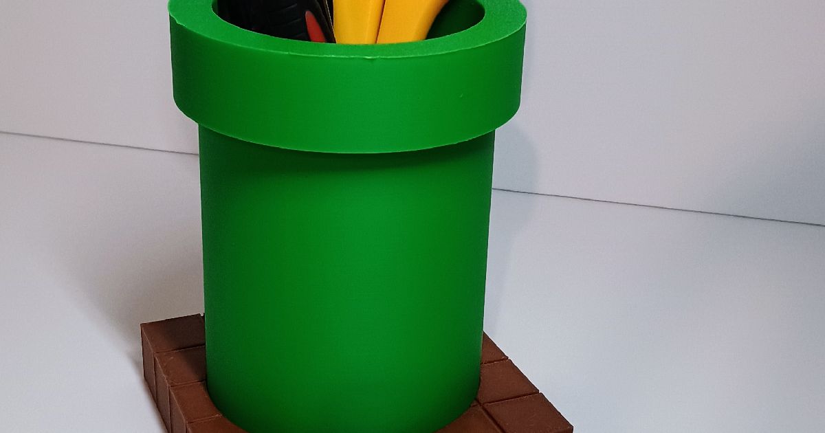 Super mario pen pot by 3Dealitydesigns | Download free STL model ...