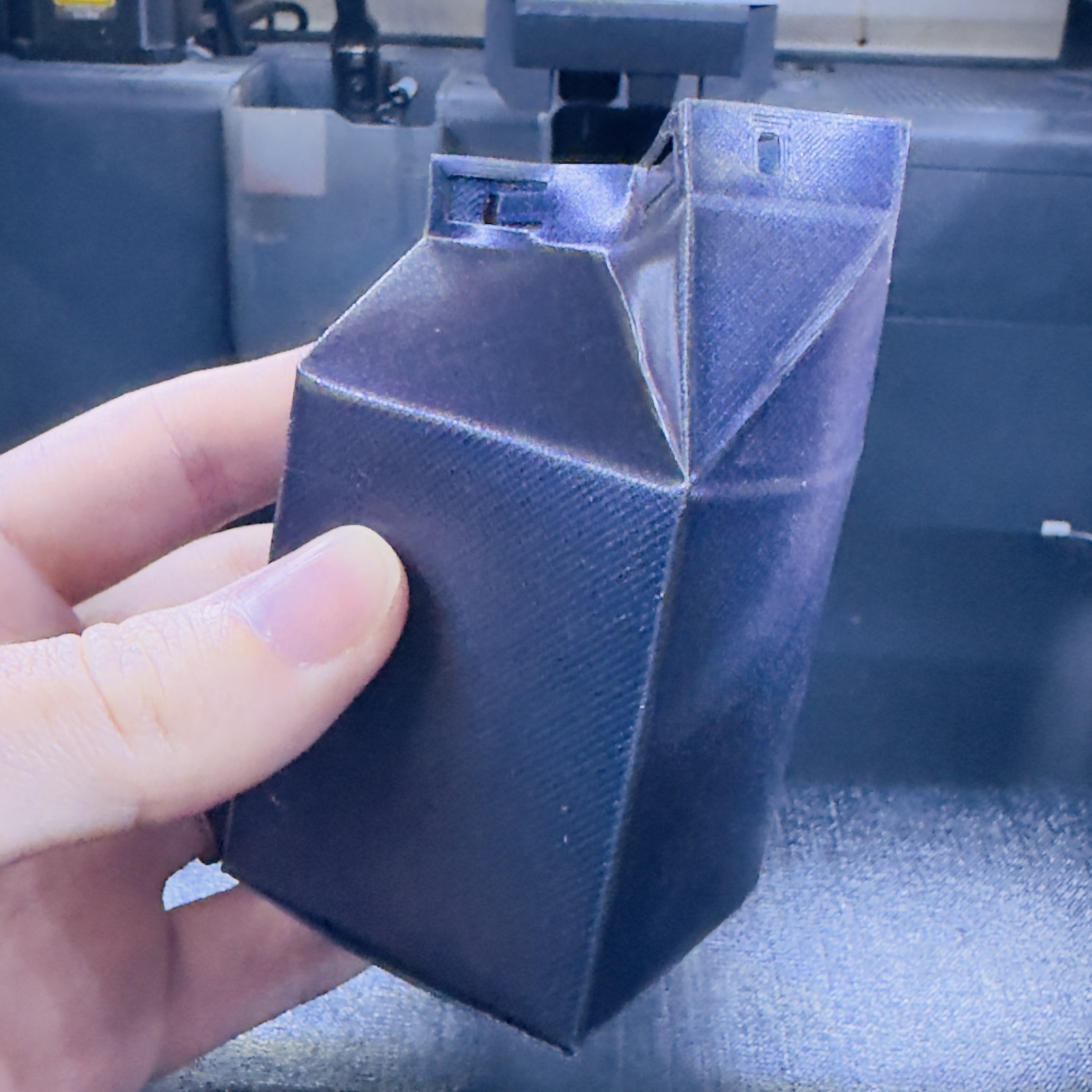 3D Printable Folding Milk Carton by Joshua's Oddities | Download free ...