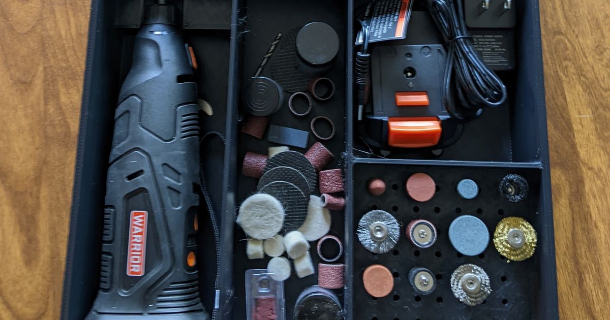 WARRIOR 12V Cordless Rotary Tool storage case by ogre56 | Download free ...