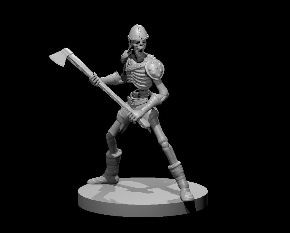 Skeleton Axe wielder by MZ4250 | Download free STL model | Printables.com