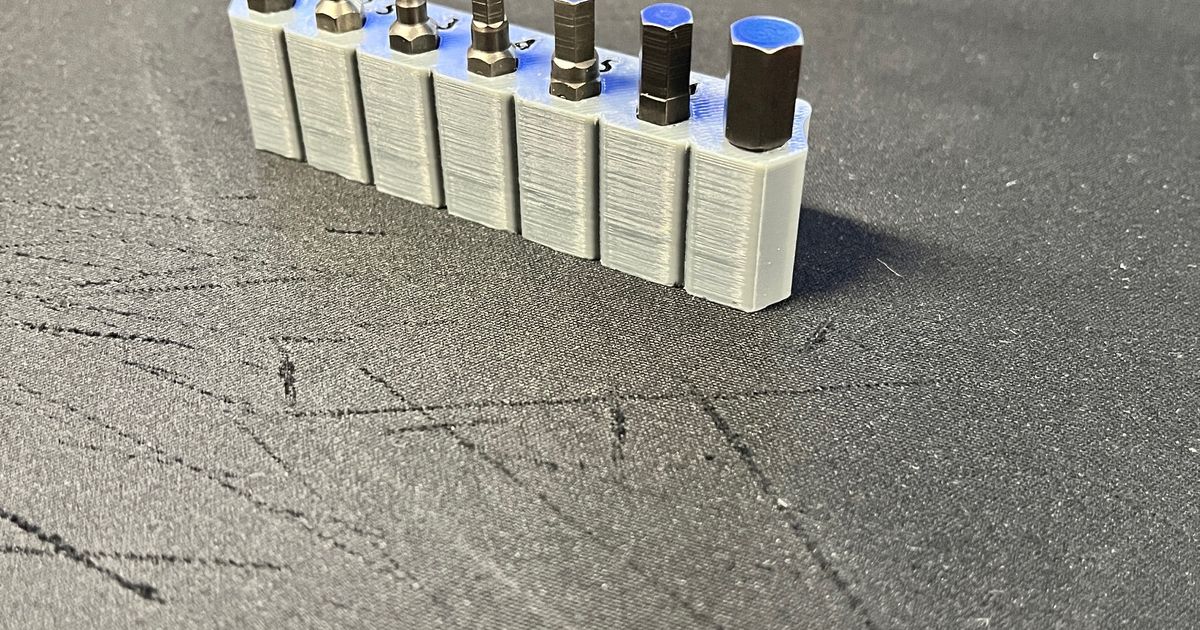 Magnetic Hex Bit Holder by Brett | Download free STL model | Printables.com