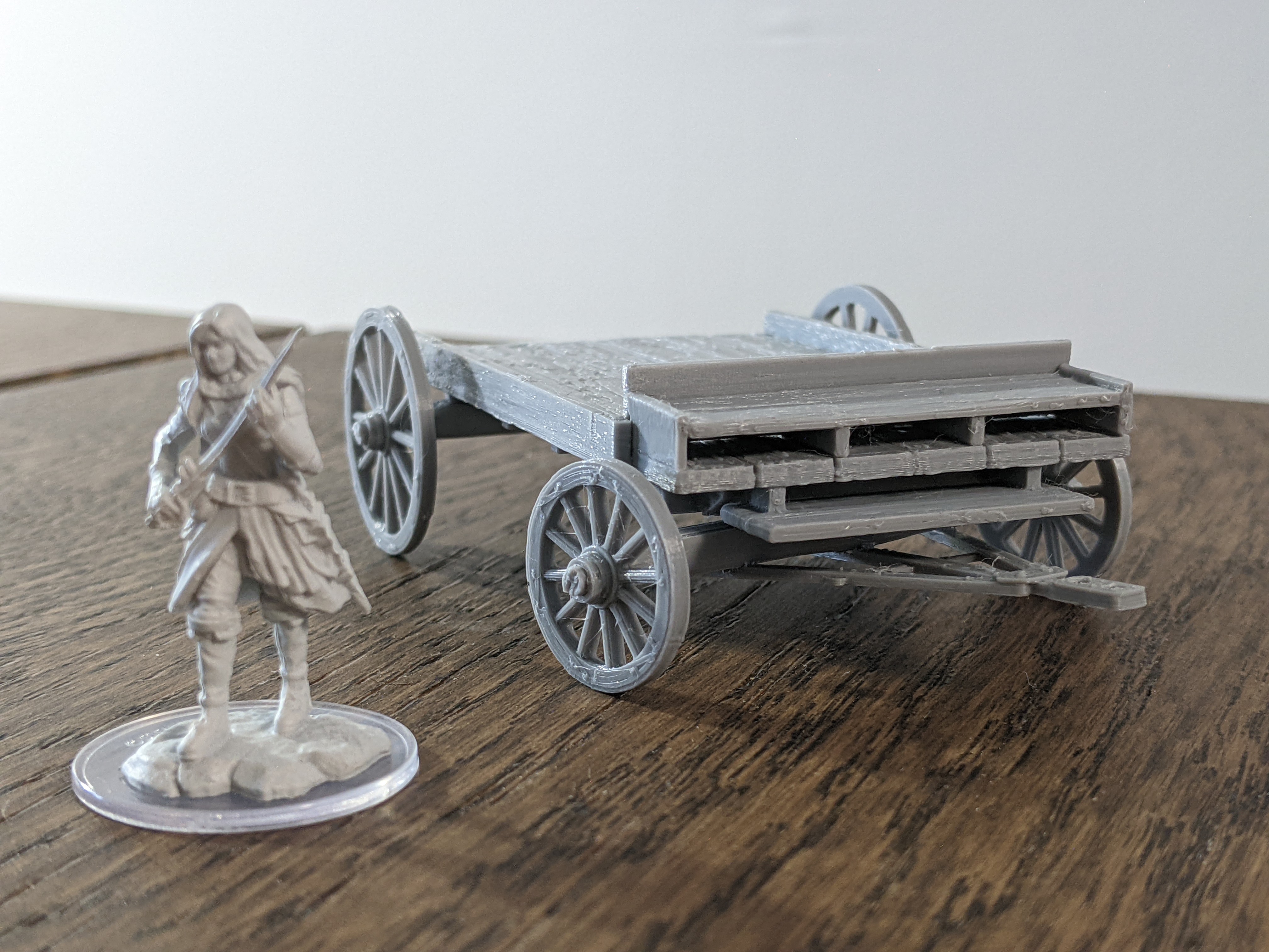 Wooden Flat Bed Wagon - D&D Scatter by Zach | Download free STL model ...