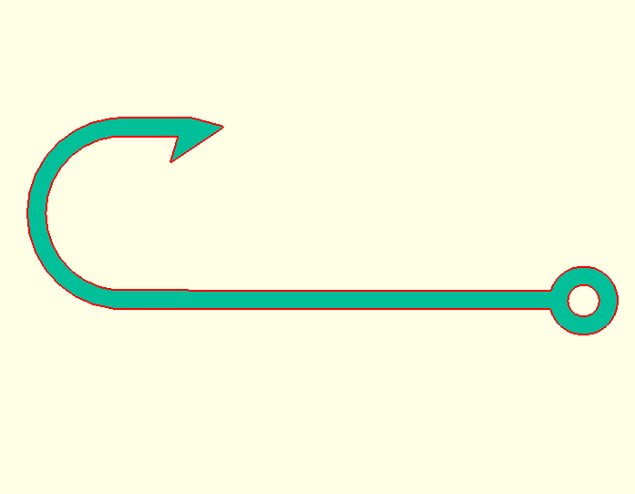 Giant Fish Hook .STL and .SVG by Openscaddad | Download free STL model ...