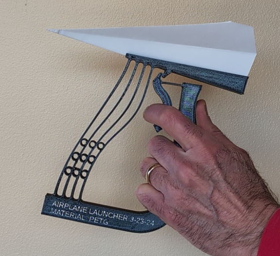One-piece Paper Airplane Launcher by PALIprints3D | Download free STL ...