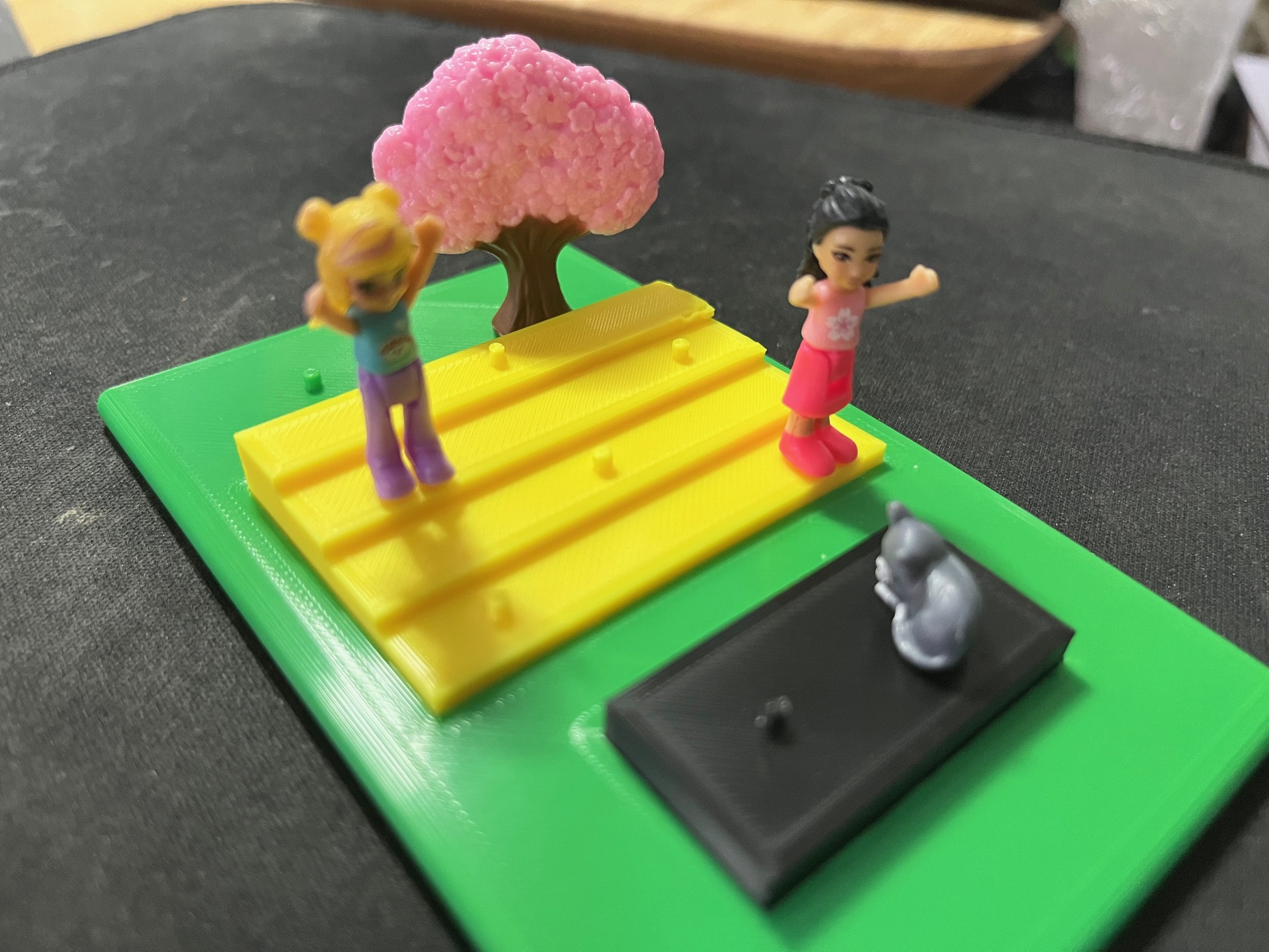 Small Toy Bleachers and Stage (peg size fits Polly Pocket) by ...