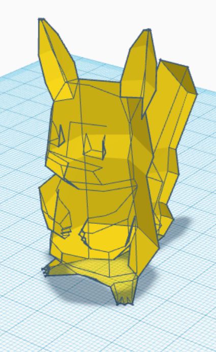Low Poly Pikachu by RookieCreator | Download free STL model ...