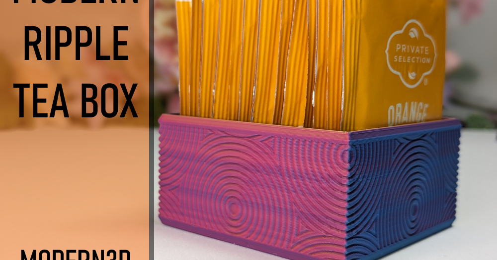 Modern Ripple Tea Box by Modern3D | Download free STL model ...