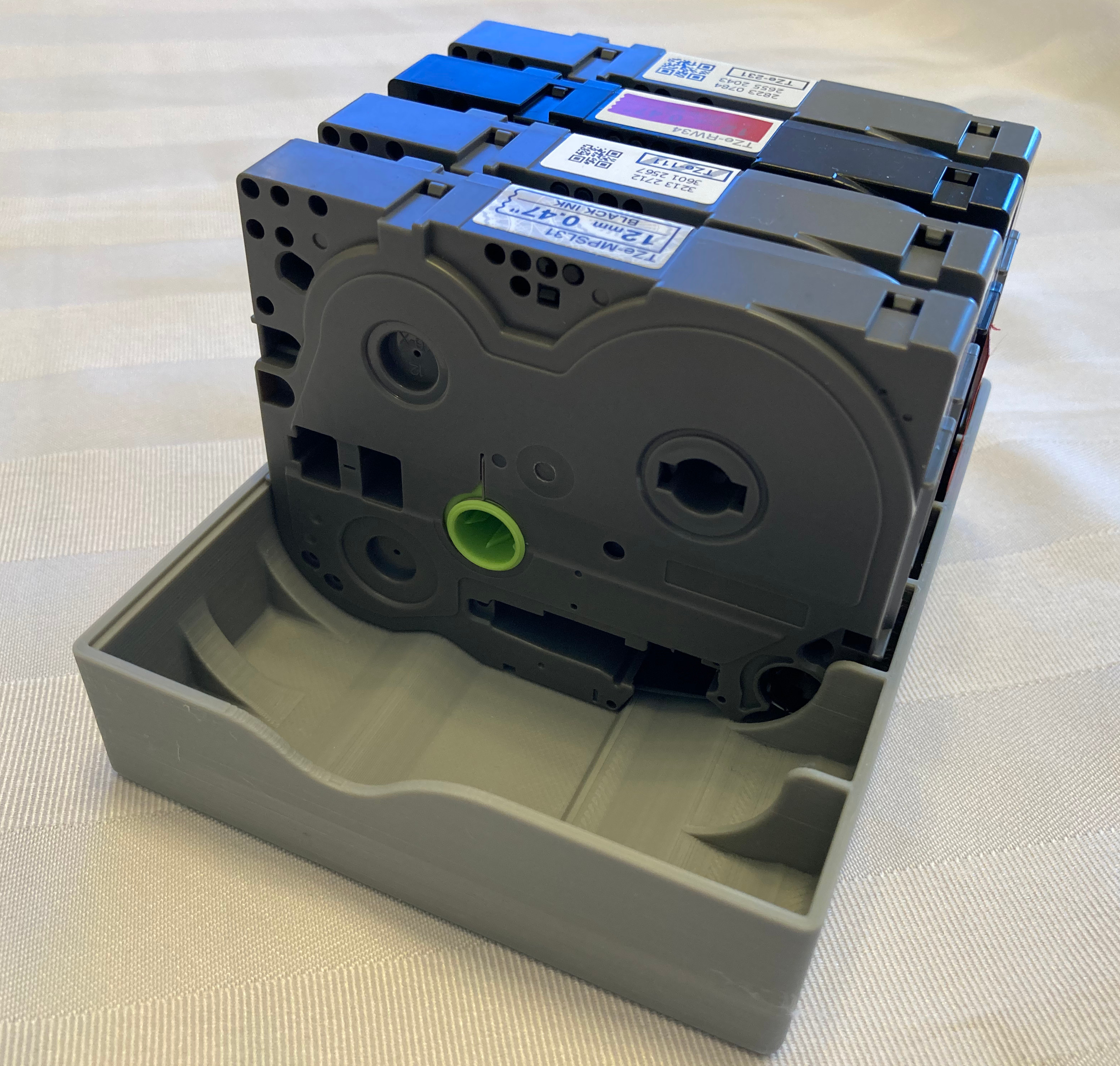 Brother P-Touch TZe Cassette Tray by The_Fifth_Iteration | Download ...