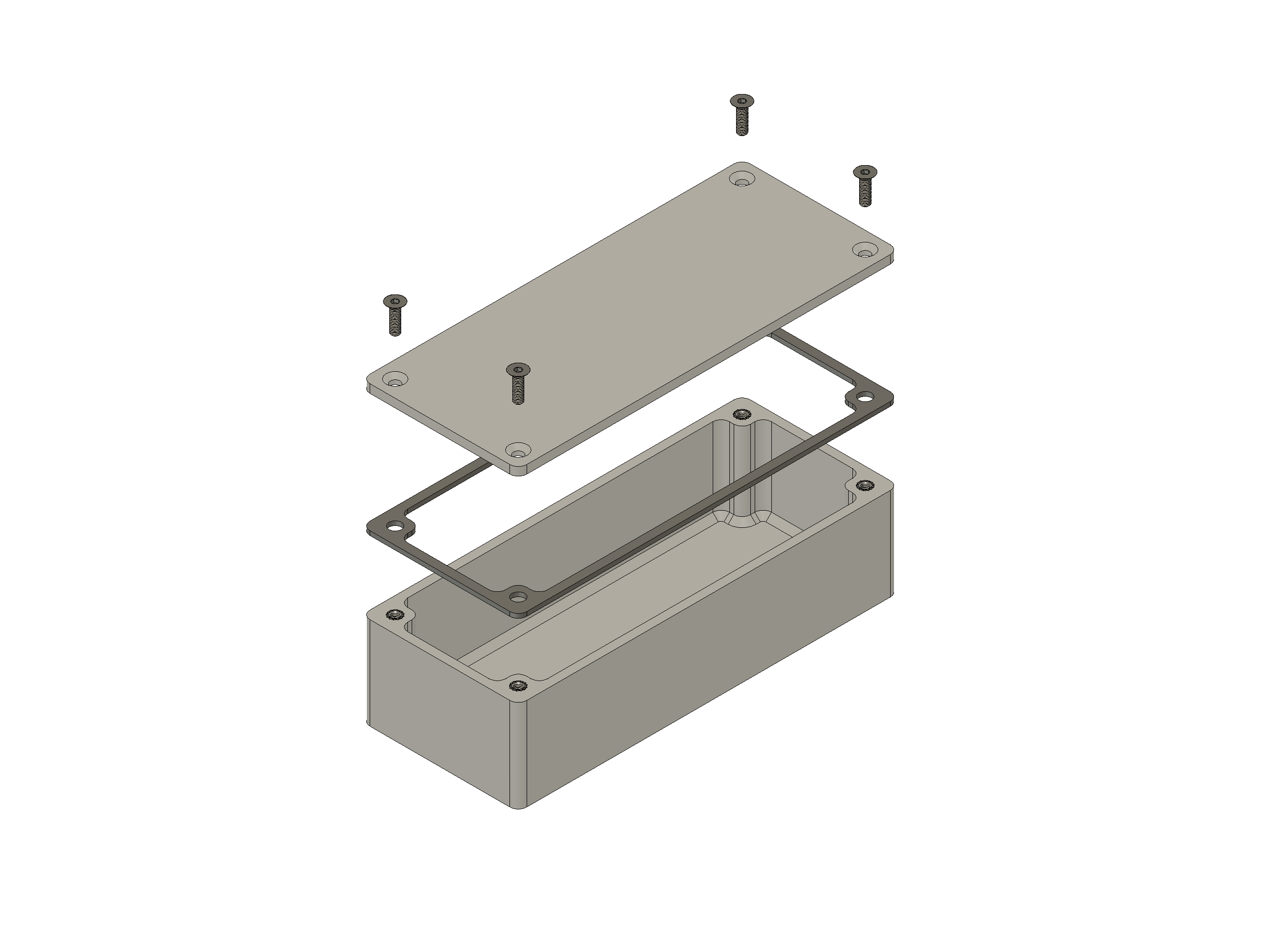 Air tight box 130x50x30mm by XP3Design | Download free STL model ...