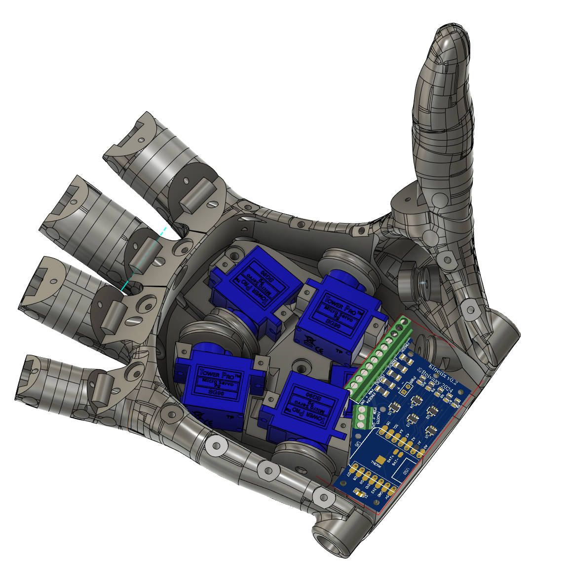 Voice activated low cost motorized hand von reivax | Kostenloses STL ...