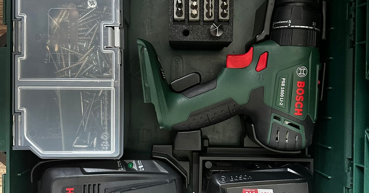 BOSCH Tool Case Organizer Collection by Tux | Download free STL model ...