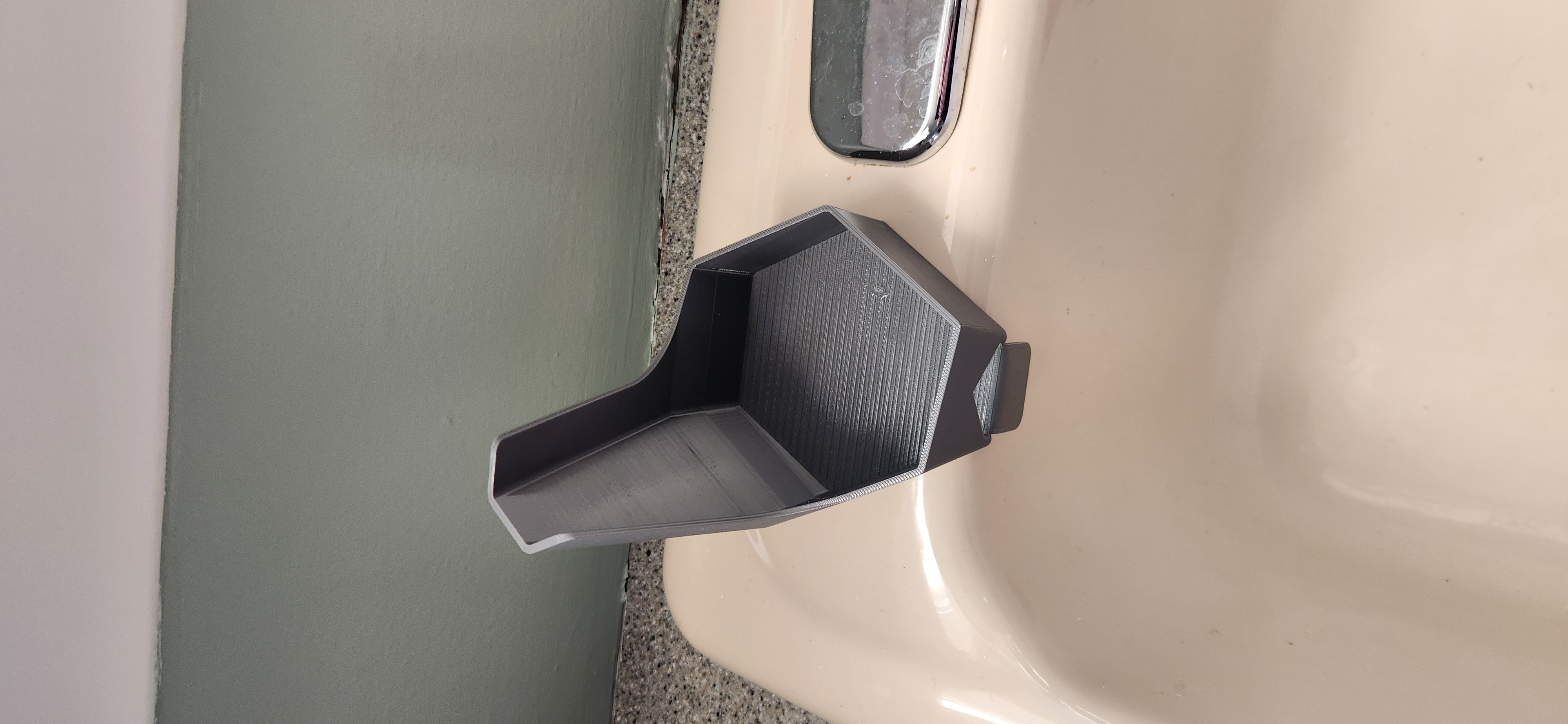 Dish Brush Holder with angled water chute by Jonathan Beaudoin ...