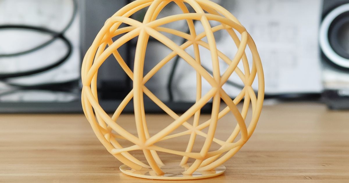 Sphere rings - Lattice structure - Resin Print - Resin SLA Printer by ...