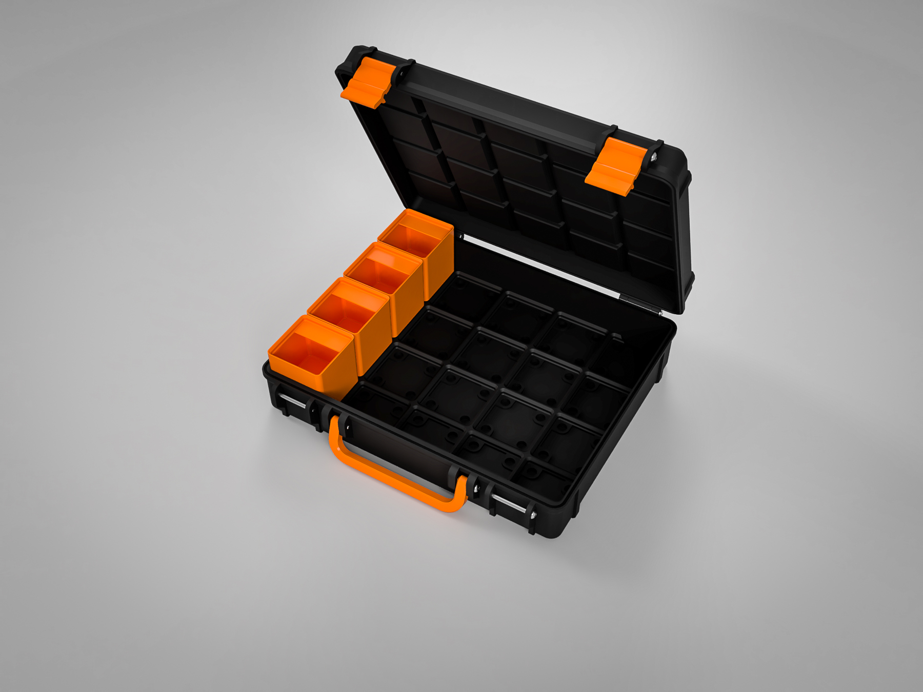 Gridfinity 4x5 rugged case - Prusa edition by Akio | Download free STL ...