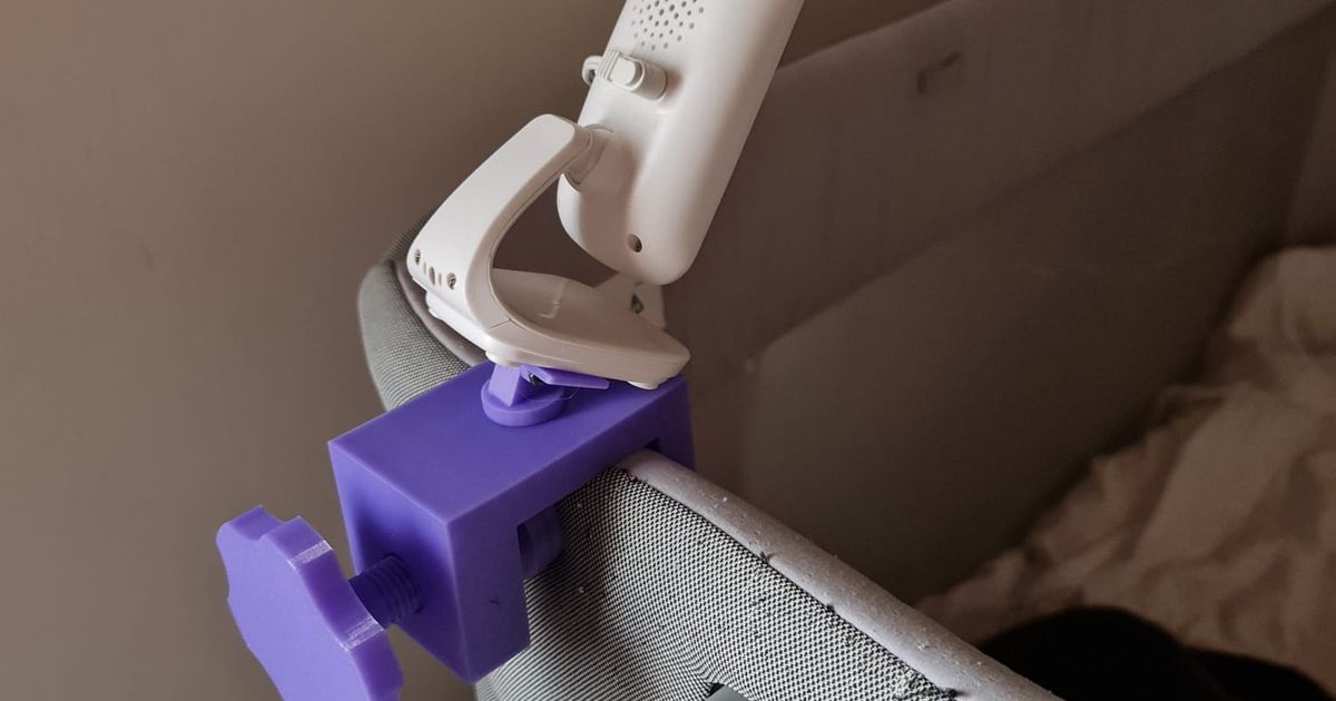 Baby monitor bed clamp by Gabriele.Ghidoni | Download free STL model ...