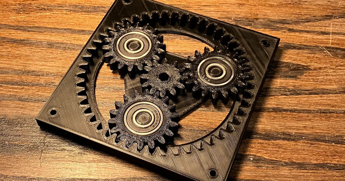 Planetary gears kit with 6000-2rs by yury.dz | Download free STL model ...