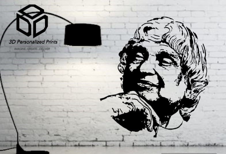 APJ Abdul Kalam: 3D Printed Wall Art of India's Renowned Leader by 3D ...