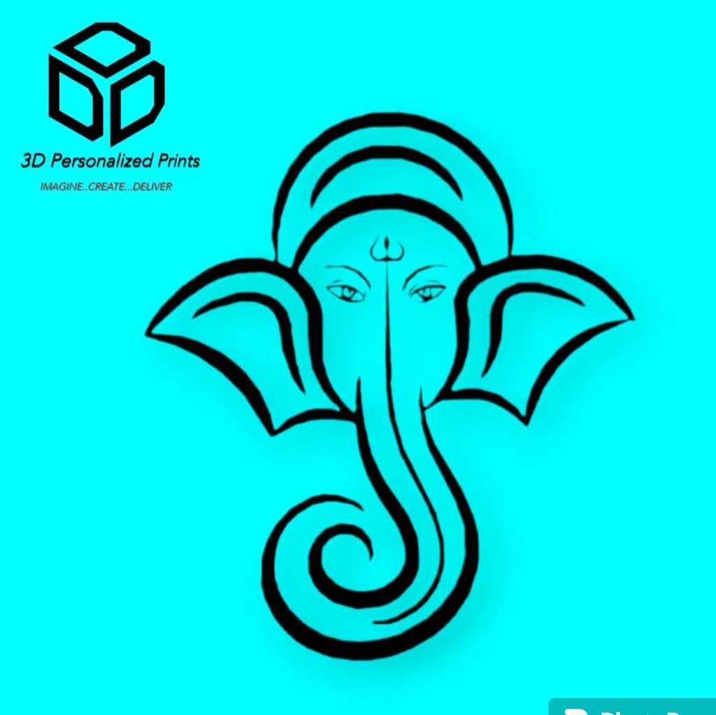 GANESHA: 2D WALL ART by 3D Personalized Prints | Download free STL ...