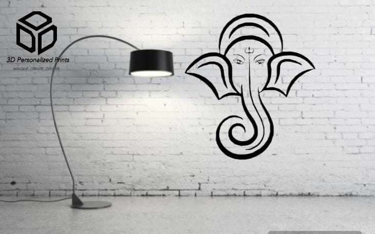 GANESHA: 2D WALL ART by 3D Personalized Prints | Download free STL ...