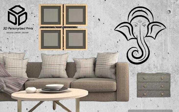 GANESHA: 2D WALL ART by 3D Personalized Prints | Download free STL ...