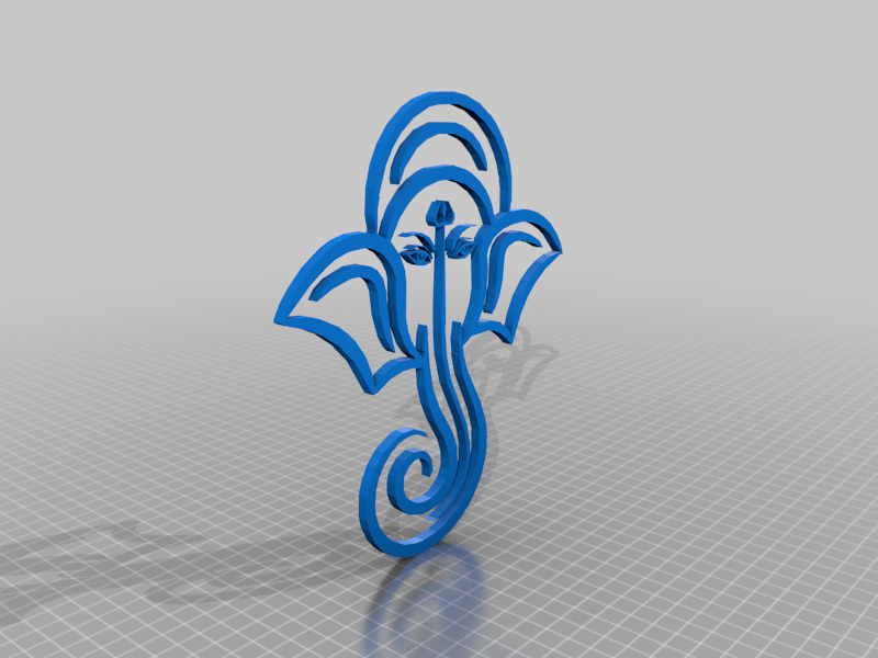GANESHA: 2D WALL ART by 3D Personalized Prints | Download free STL ...
