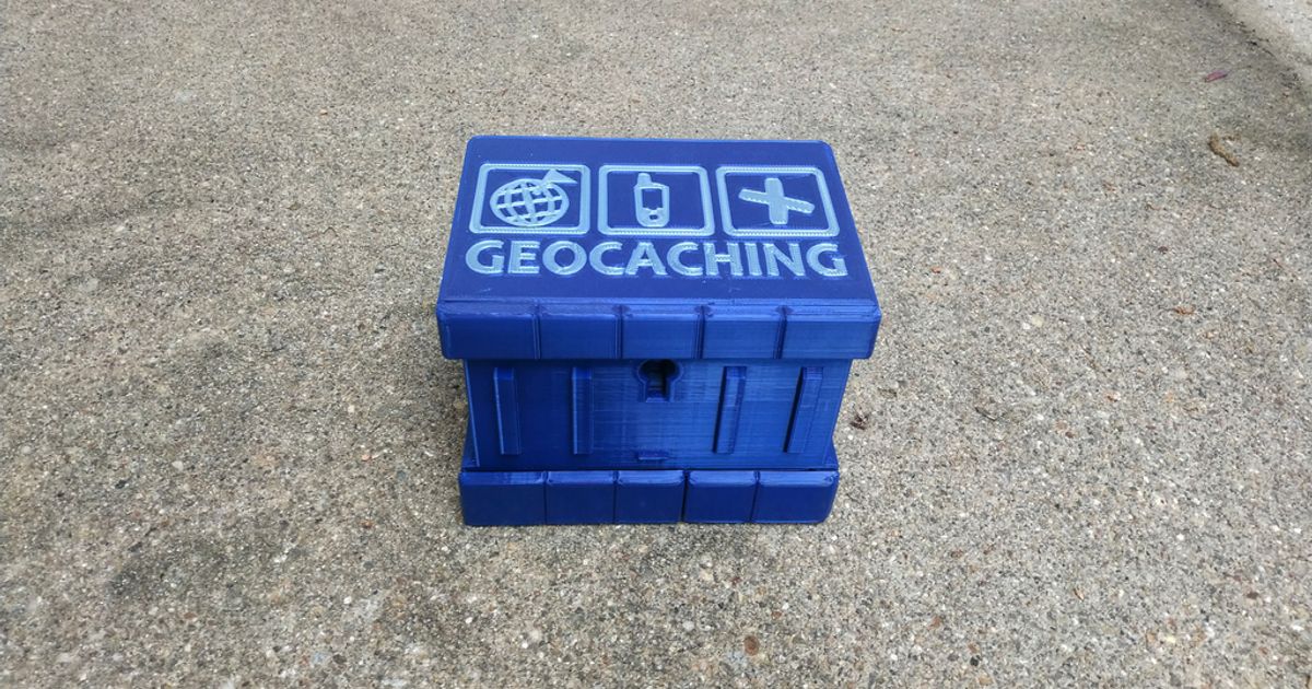 Secret Geocaching Box Lid - 2 Color Inlay by CheeseMcGee | Download ...