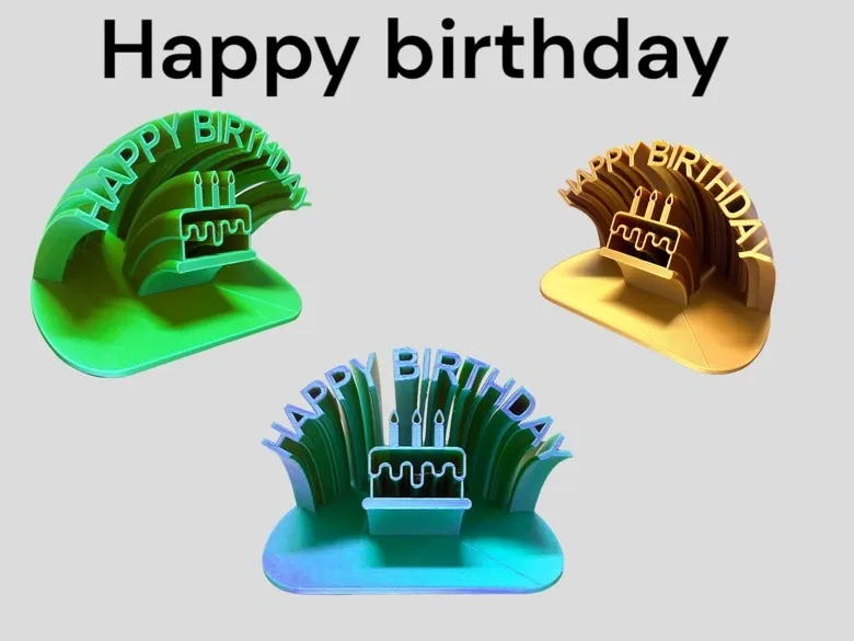 Happy birthday by Pivan | Download free STL model | Printables.com