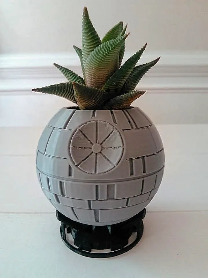Death Star Planter by CheeseMcGee | Download free STL model ...