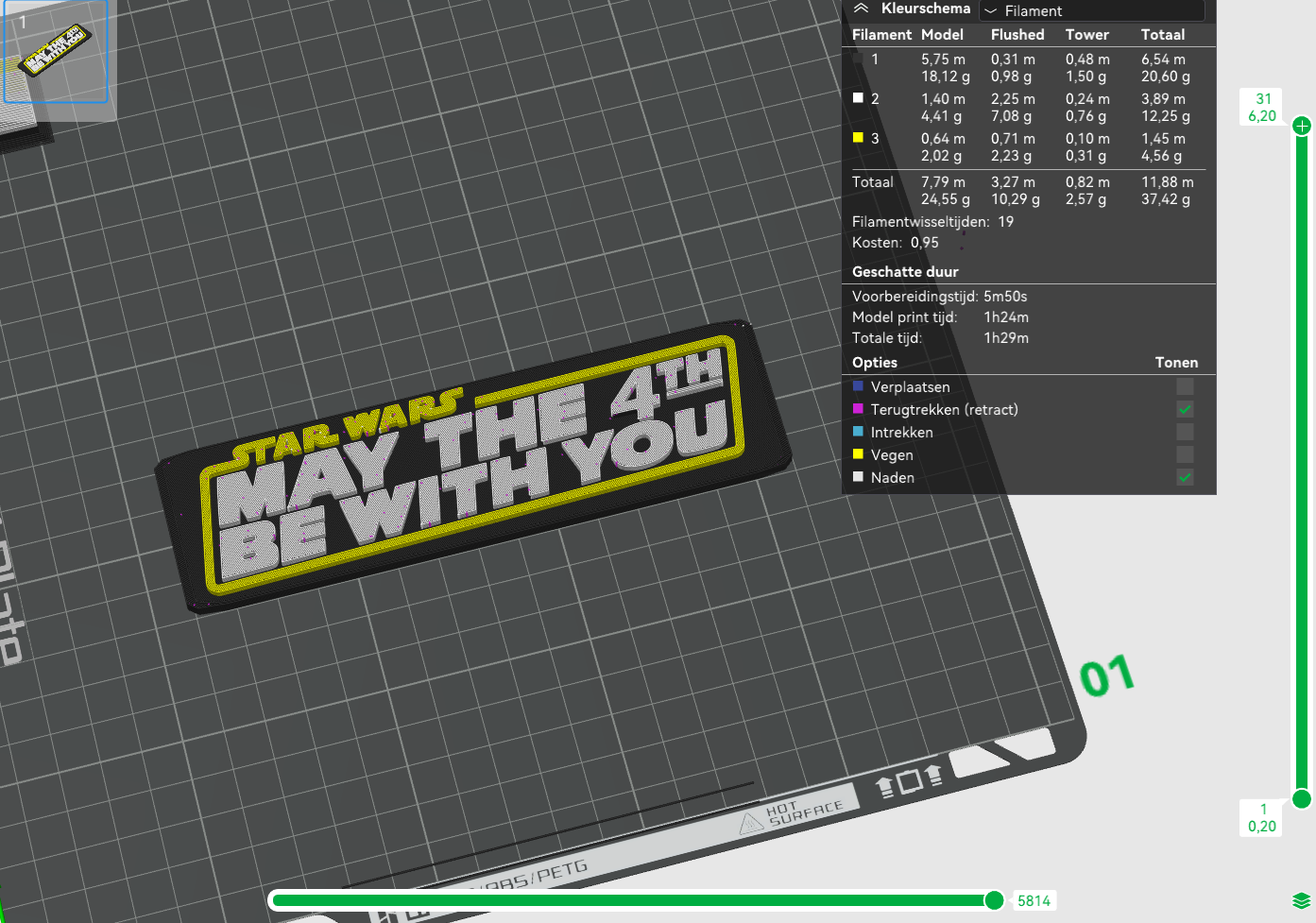 May The 4th Logo colored by JJDeluxe73 | Download free STL model ...