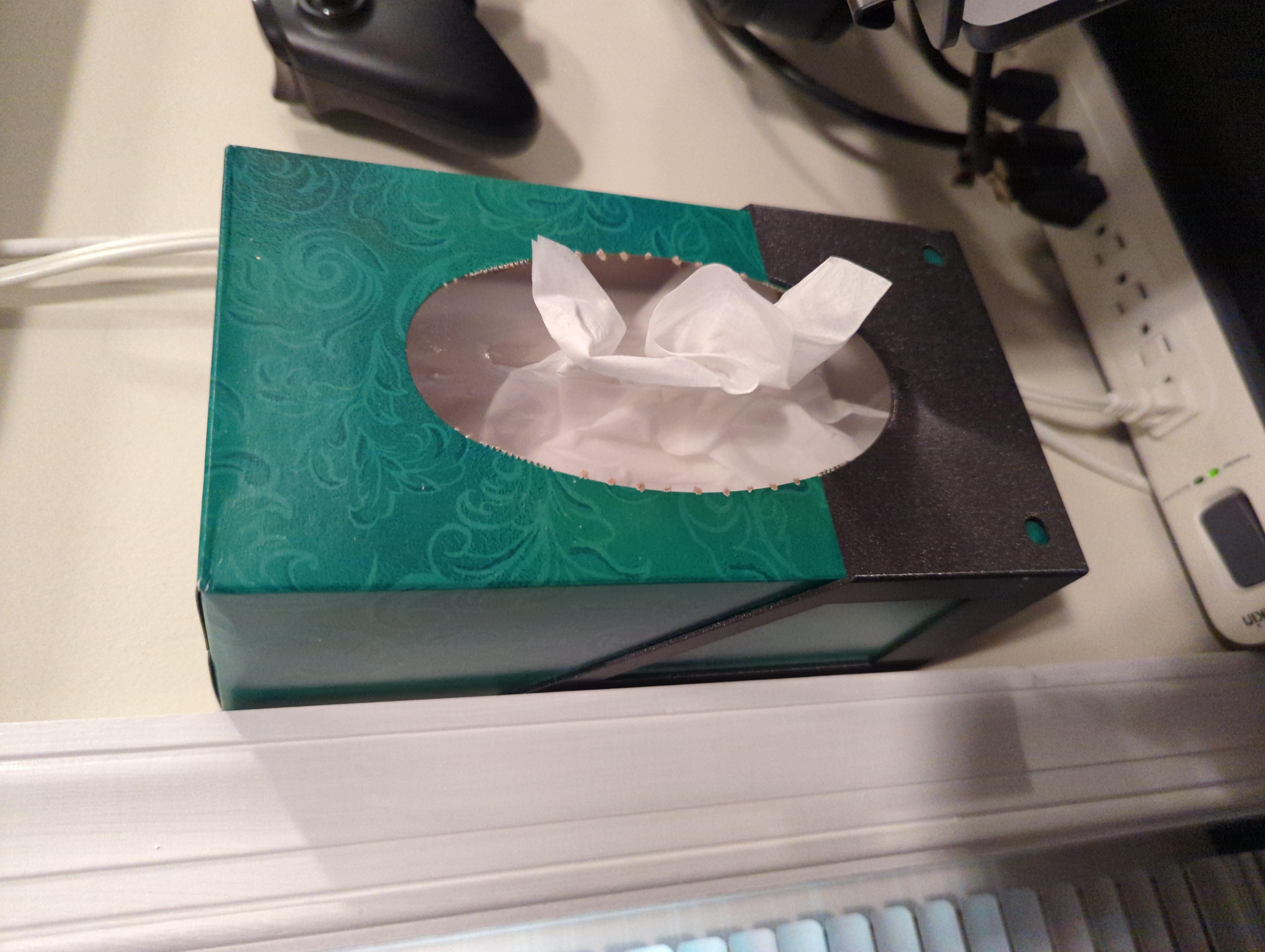 Wall Mounted Tissue Box Holder by colinodell | Download free STL model ...