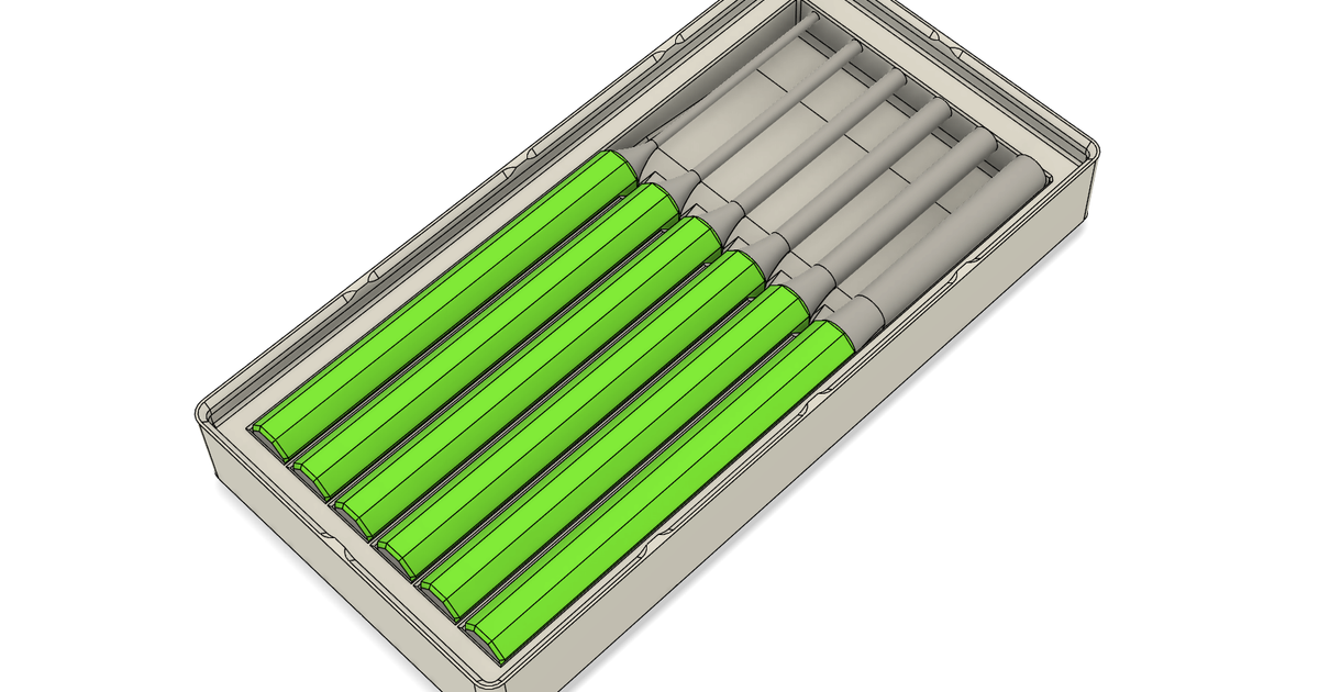 Gridfinity Pin Punch Tray (10x150 mm) by suit | Download free STL model ...