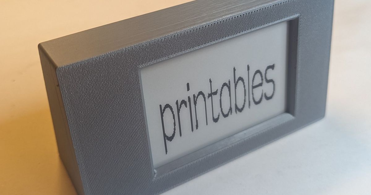 Case for Waveshare Passive 2.7" ePaper Display by wno158 | Download ...